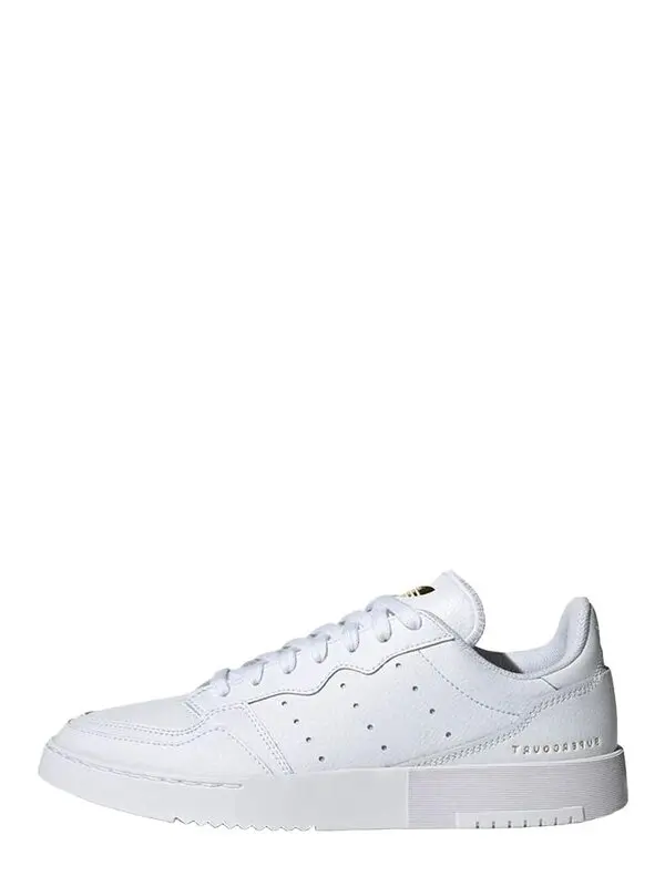 Adidas Supercourt Sneakers In Gold Metallic - Ftwwht/goldmt