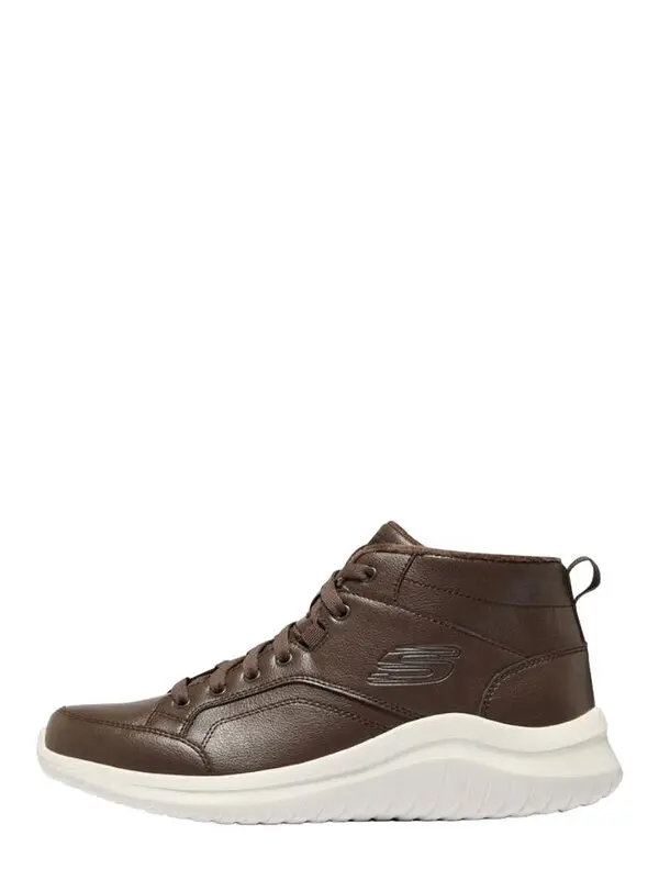 Sketchers Ultra Flex 2.0 High-top Sneakers - Brown/white
