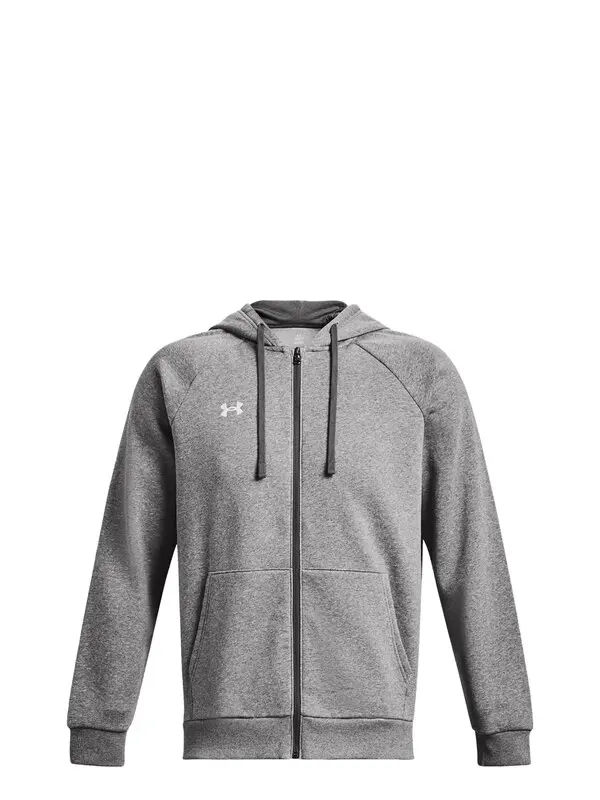 Under Armour Rival Fleece Zip-up Hooded Jacket - Grey/black