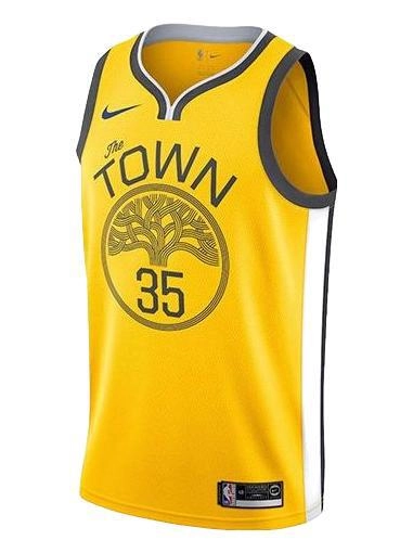 Nike Golden State Warriors Kevin Durant Limited Jersey - Yellow