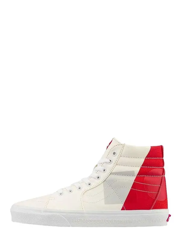 VANS Moca X Sk8-hi 'logo Marshmallow' High Top Sneakers - Red/white