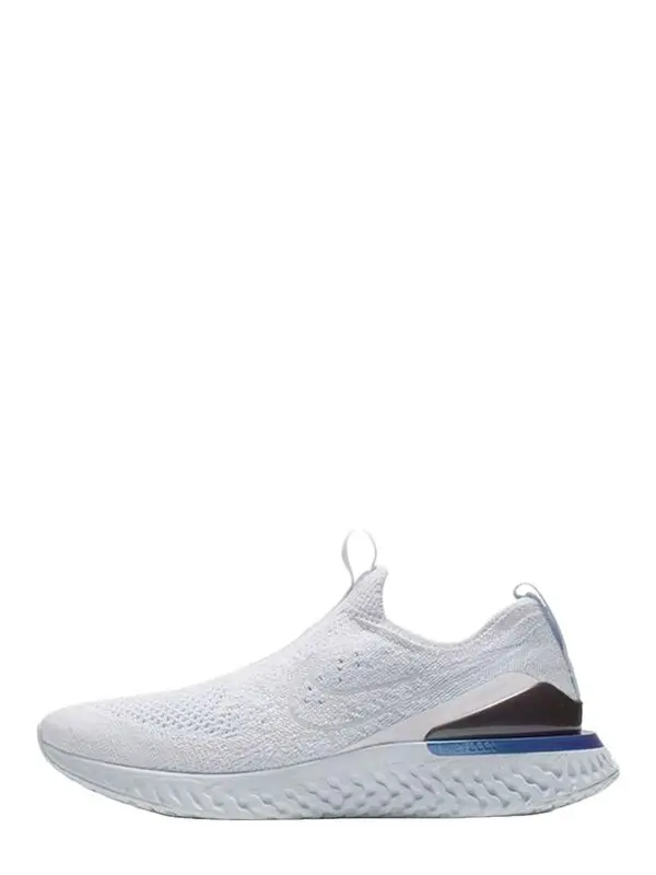 Nike Epic Phantom React Flyknit Sneakers - White/blue