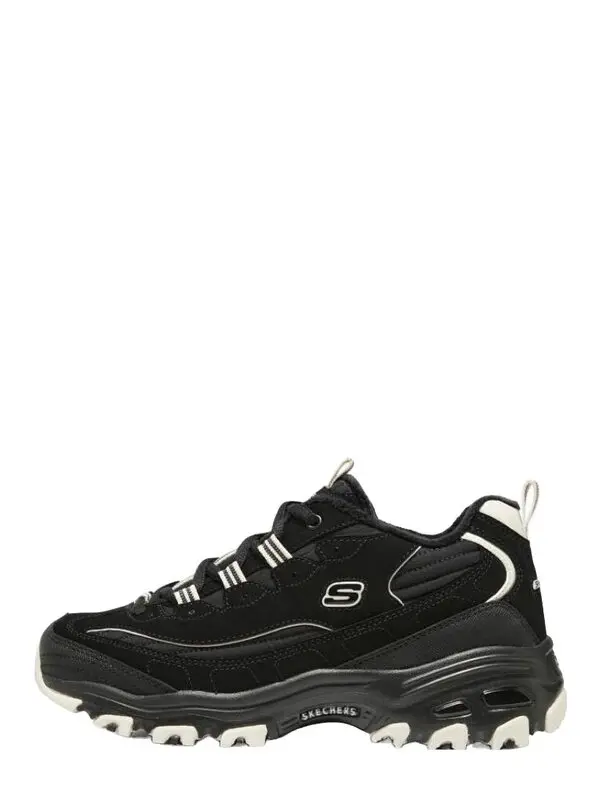 Sketchers D'lites Zip Along Sneakers - Black