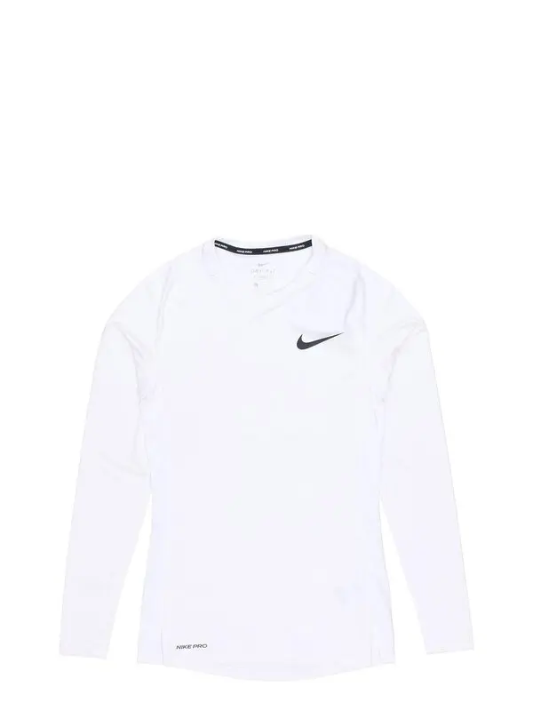 Nike Pro Training Long Sleeve Quick Dry Top - White
