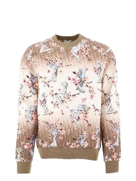 Dior X Sorayama All Over Graphic Print Sweatshirt - Brown