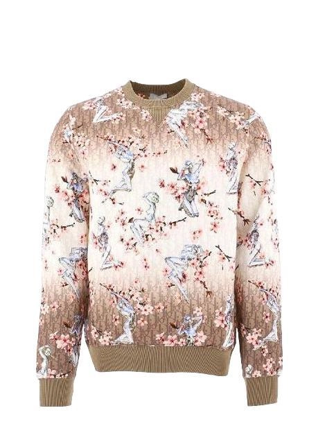 Dior X Sorayama All Over Graphic Print Sweatshirt - Brown