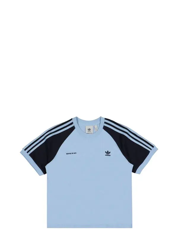 Adidas Sporty & Rich X T-shirt - Light Blue/navy