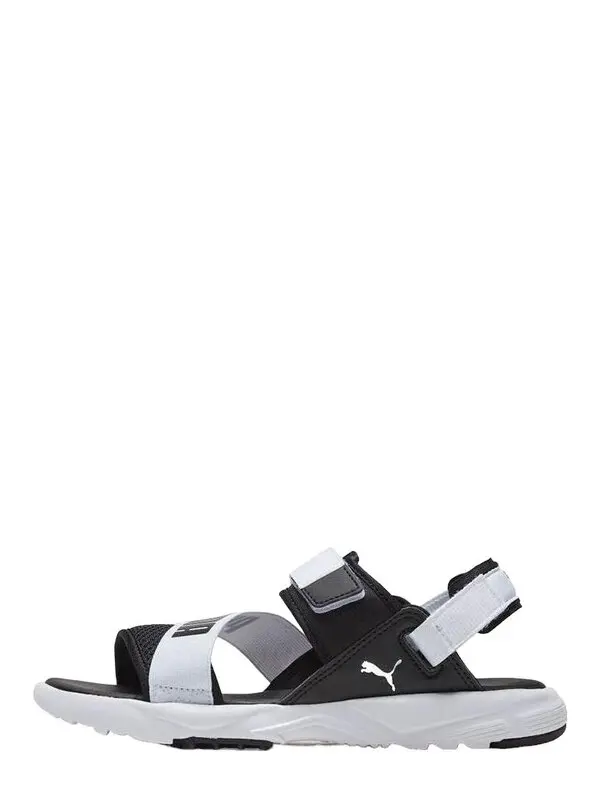 PUMA Js Trail Sandal - Black And White