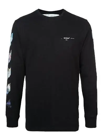 Off-White Diag Arrows Long Sleeve T-shirt - Black