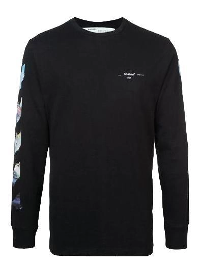 Off-White Diag Arrows Long Sleeve T-shirt - Black