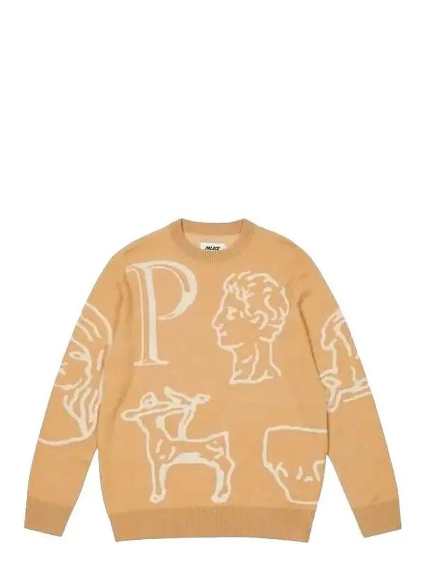 PALACE Archaeology Knit Sweater - Orange