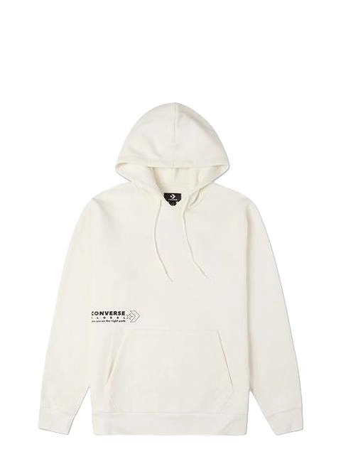 CONVERSE Alphabet Pattern Printing Hoodie - White