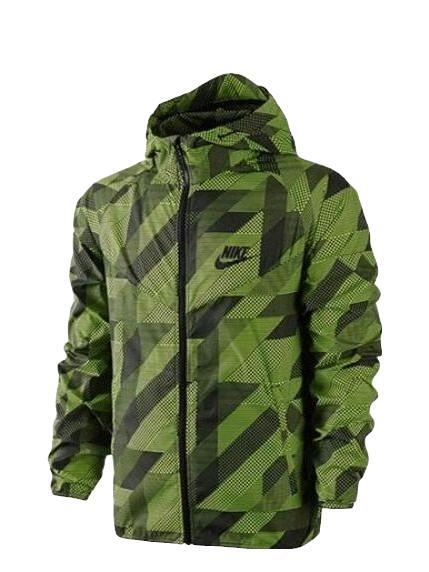 Nike Geometric Pattern Hooded Track Jacket - Default Color