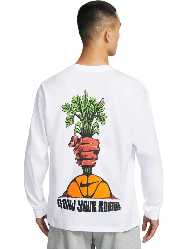 Nike Essential Long-sleeve T-shirt 'grow Your Roots - White