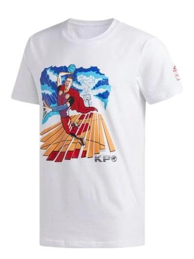 Adidas X Marvel Kp Thor The Avengers Basketball Short Sleeve - White