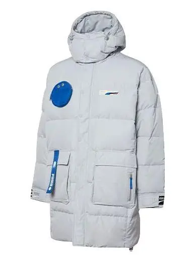 PUMA X Roaringwild Long Down Jacket - White/blue