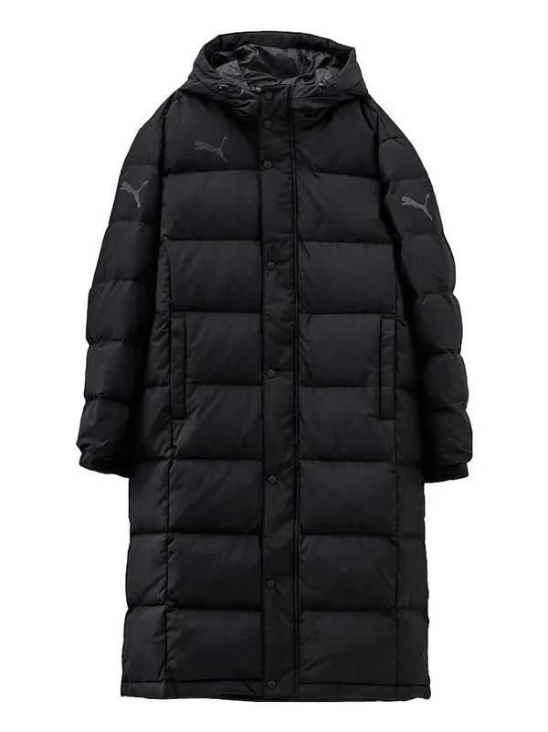 PUMA Long Down Jacket - Black/grey