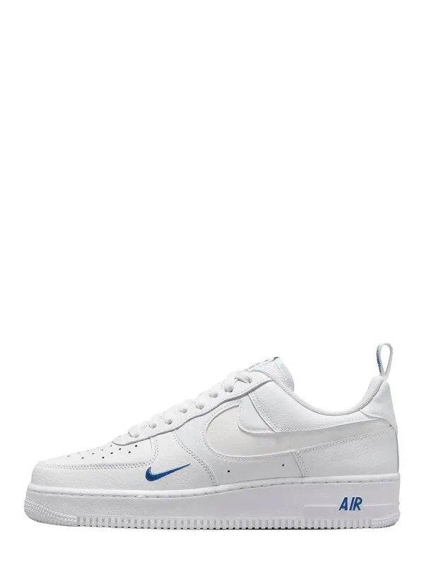 Nike Force 1 Low Cut Out Sneakers - White/blue