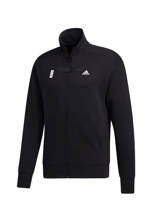 Adidas Track Jacket With Stand Collar - Black