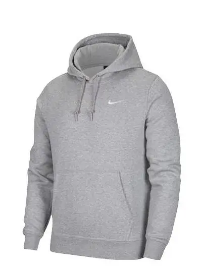 Nike Club Swoosh Logo Hoodie - Gray