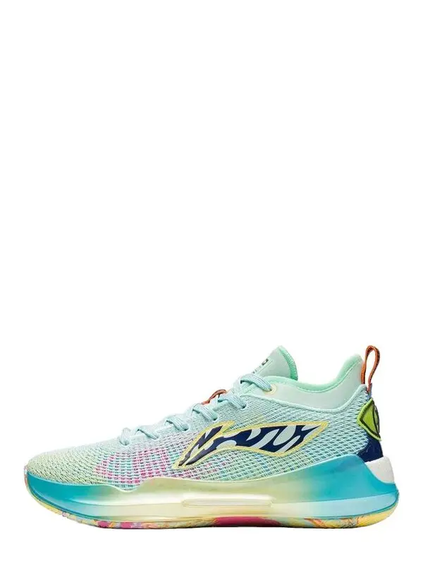 LI-NING Yushuai Low 'water Wave Green' Abaq013-17 Sneakers - Green/blue
