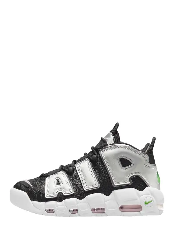 Nike More Uptempo High Top Sneakers - Black/metallic Silver