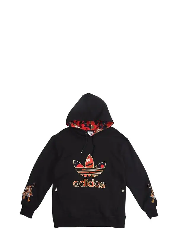 Adidas Originals Embroidered Hoodie - Black
