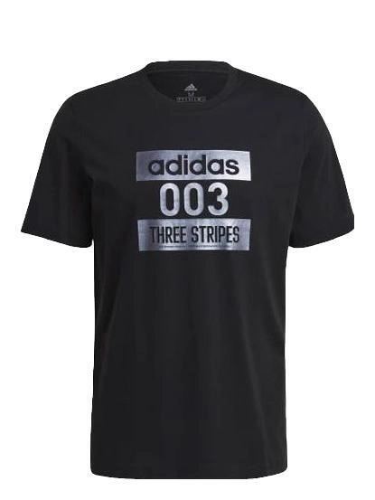 Adidas Sports Round Neck Pullover Short Sleeve - Black
