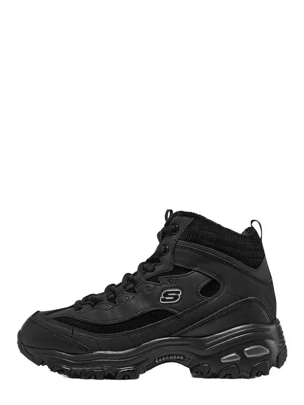 Sketchers Dlites 1.0 Athletic Lace-up High-top Sneakers - Black
