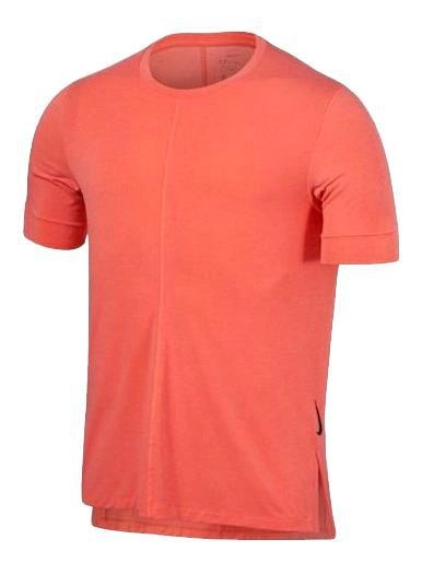 Nike Dri-fit Yoga Quick Dry Short Sleeve T-shirt - Red