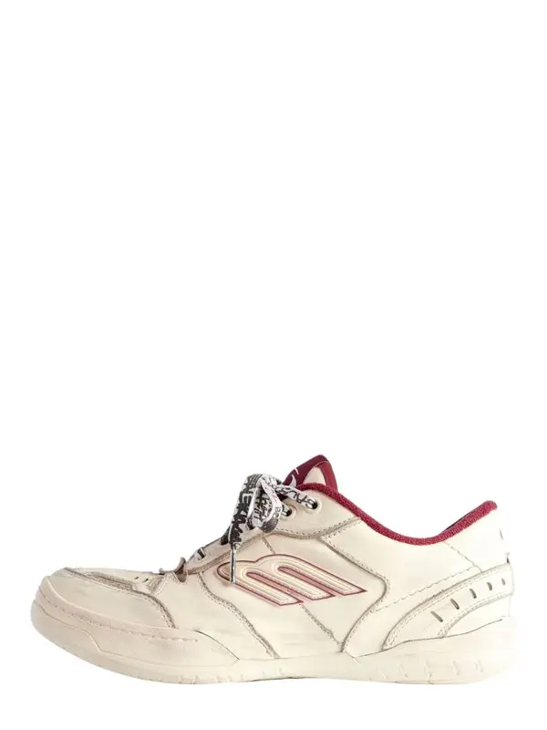 Balenciaga Hamptons Sneakers - Off White/red