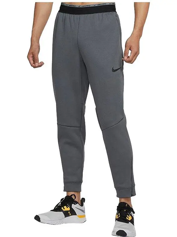 Nike Np Tf Turf Thrma Sphr Fleece Lined Stay Warm Sports Knit Bundle Feet Long Pants/trousers Dark Grey - Default Color