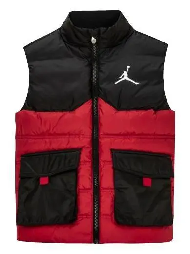 JORDAN Air Blocked Down Vest - Gym Red