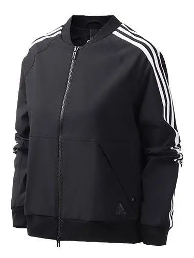 Adidas Stand Collar Zip-up Track Jacket - Black