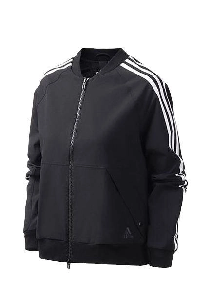 Adidas Stand Collar Zip-up Track Jacket - Black