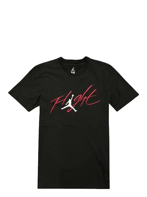 JORDAN Jumpman Logo Round Neck Athleisure Casual Sports Short Sleeve - Black