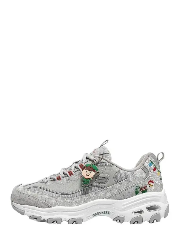 Sketchers D'lites 1.0 Christmas Edition Sneakers - Grey/multicolor