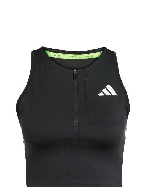 Adidas Adizero Running Gel Pocket Crop Top - Black