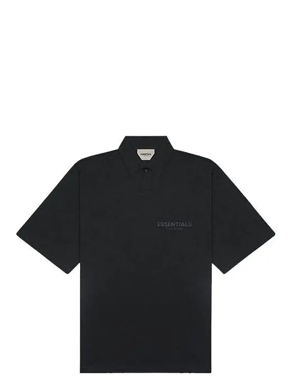 Fear Of God Ss20 Logo Polo Shirt - Black