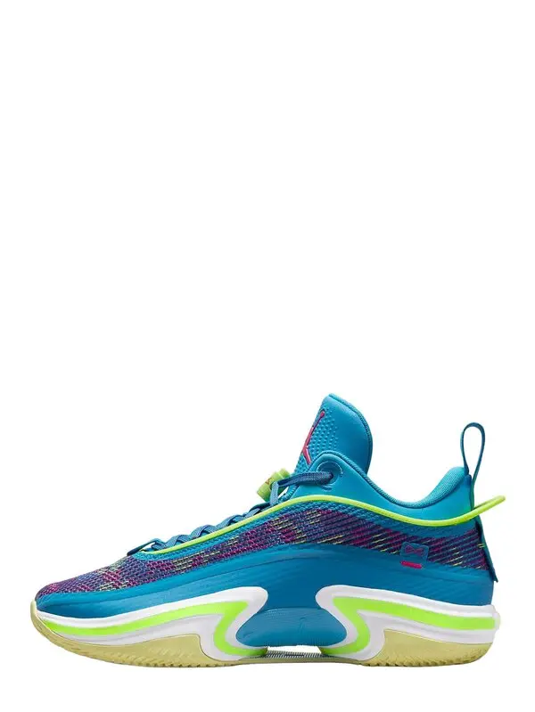 JORDAN 36 Low Pf 'laser Blue - Blue/green
