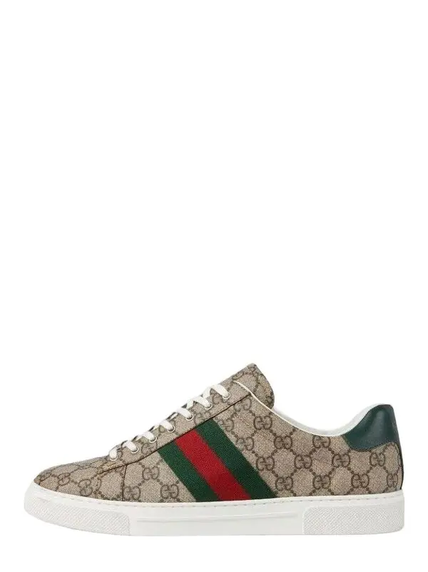 Gucci Ace Sneaker With Web Detail - Beige
