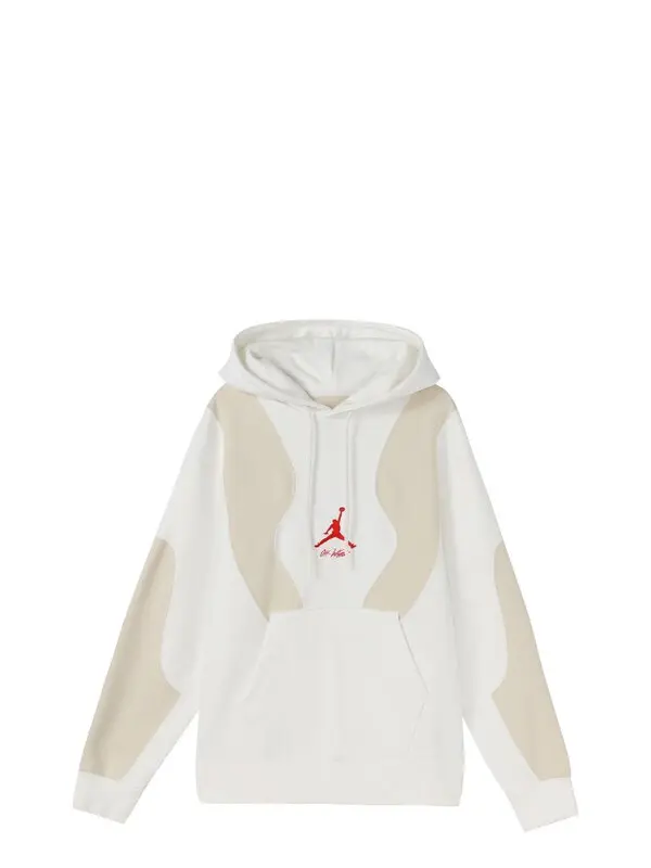 JORDAN X Off- Crossover Embroidered Logo Hoodie - White