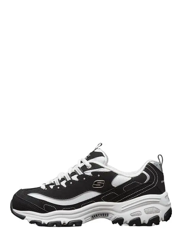 Sketchers D'lites Gs Athletic Sneakers - Black/white