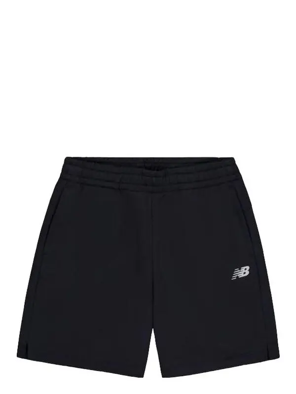 NEW BALANCE Logo Cotton Shorts - Black