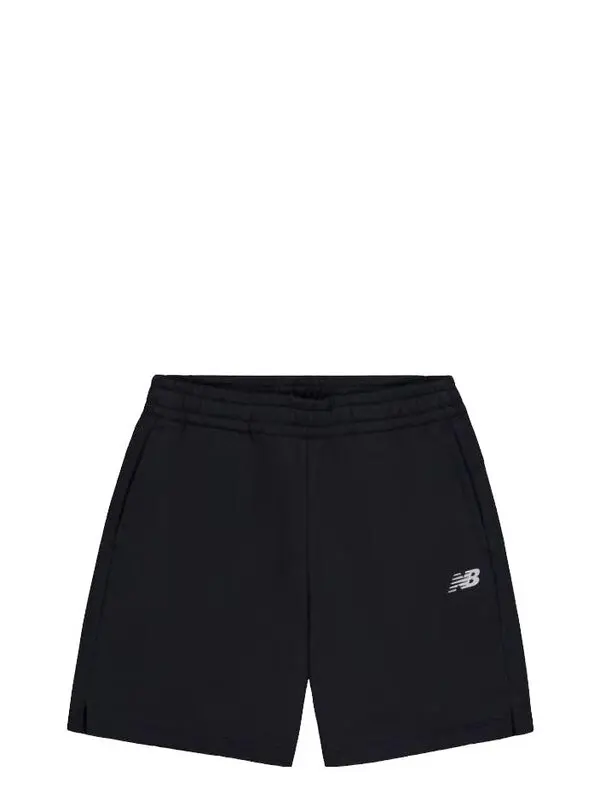 NEW BALANCE Logo Cotton Shorts - Black
