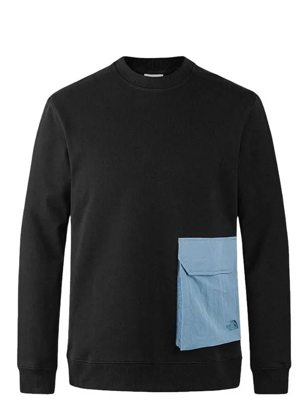 The North Face Hybrid Pocket Crewneck Sweater - Black