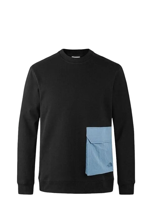 The North Face Hybrid Pocket Crewneck Sweater - Black