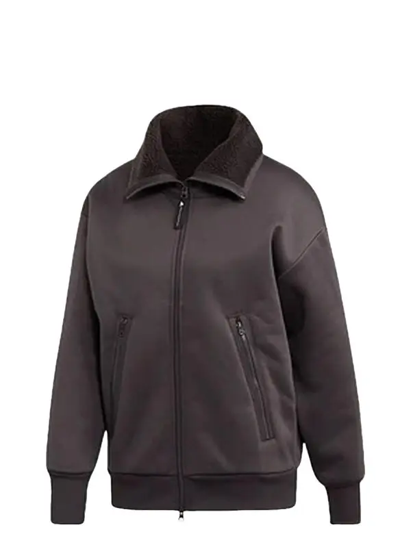 Adidas Fleece Zip-up Jacket With Stand Collar - Default Color