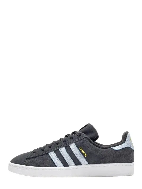 Adidas Campus Adv Low Top Sneakers - Carbon/cloud White/light Blue