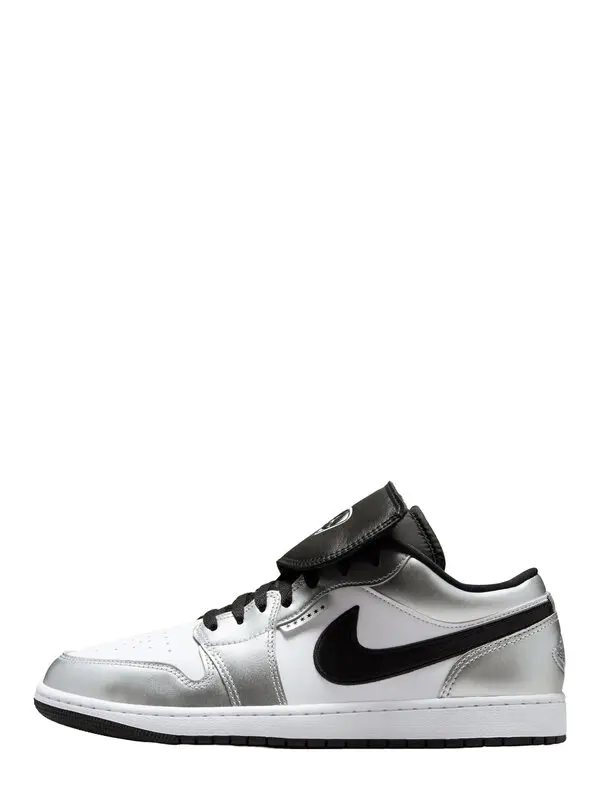 JORDAN 1 Low Se Metallic Silver - White/black/white